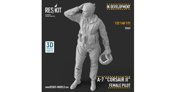 Blog - A-7 Corsair II Female Pilot in 1/32, 1/48, and 1/72 Scales