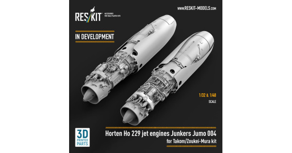 Blog - Horten Ho 229 jet engines – Junkers Jumo 004 sets in 1/32 and 1/ ...