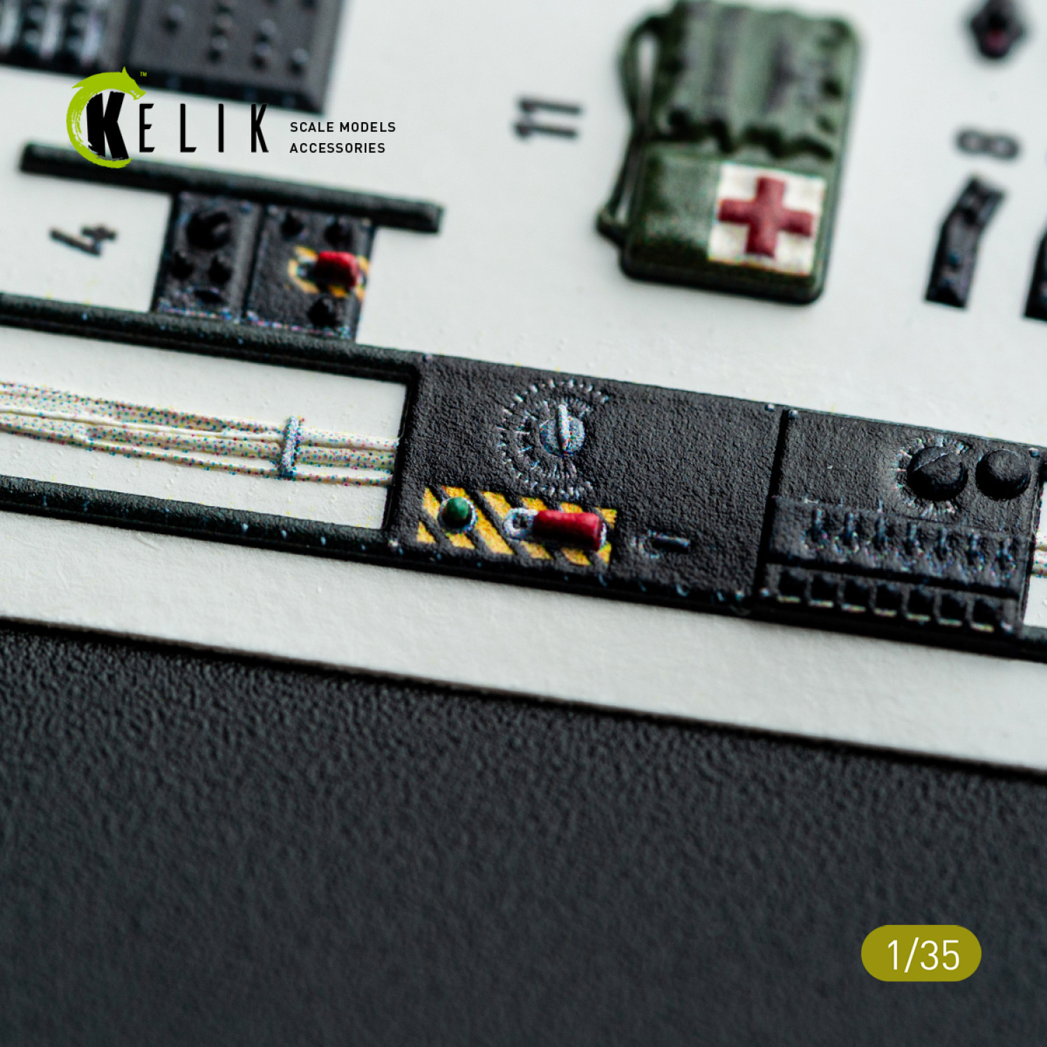 S-64E Skycrane - interior 3D decals for ICM kit (1/35)