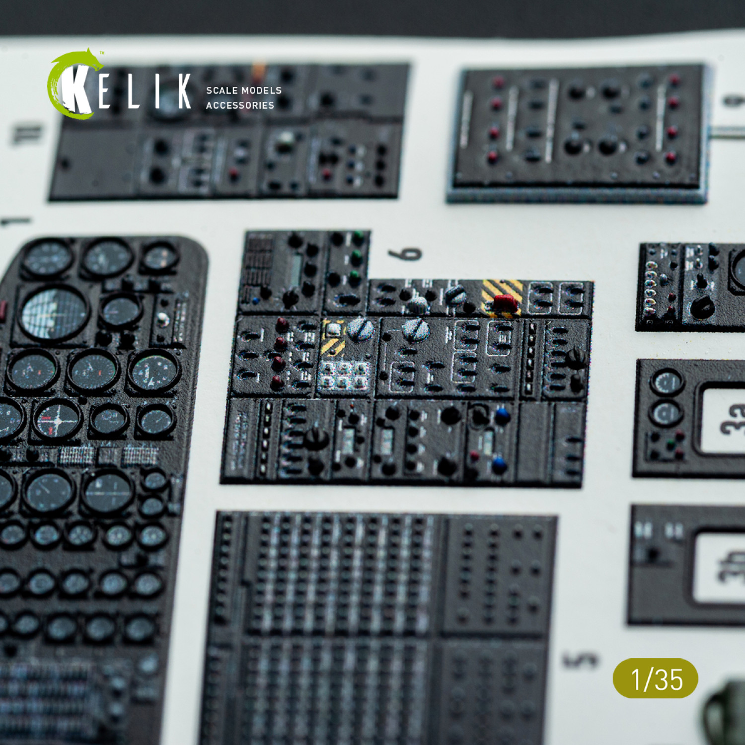 S-64E Skycrane - interior 3D decals for ICM kit (1/35)