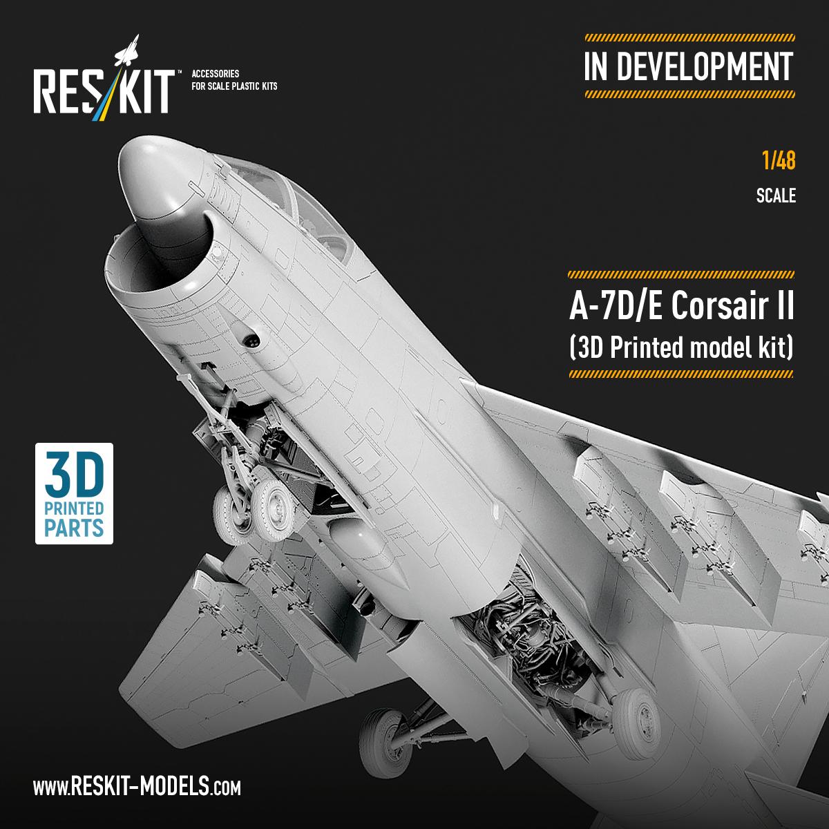 Blog - 3D printed aircraft kit – the 1/48 A‑7D/E Corsair II Reskit
